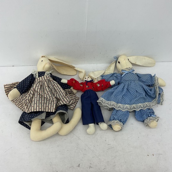 Cloth Bunny | Toys | Country Home Cloth Bunny Vintage Rabbit Plush ...